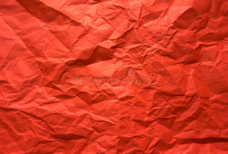 Background. Crumpled Red Sheet of Paper Stock Photo - Image of texture ...