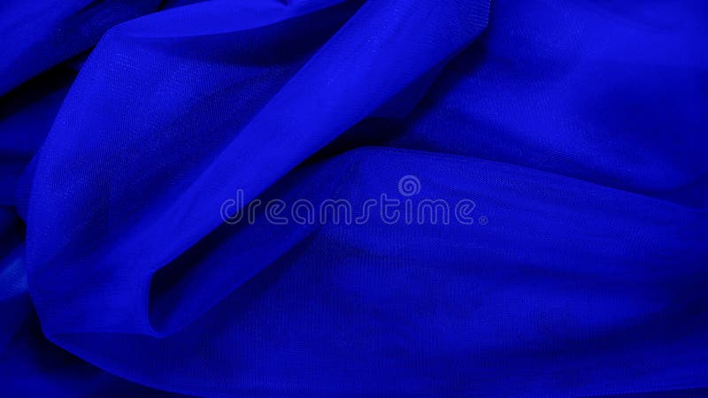 Background Crumpled Tulle Fabric Beautiful Pastel Blue Color Stock ...