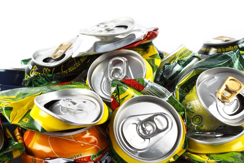 Drinking cans editorial stock photo. Image of environmental - 100795403