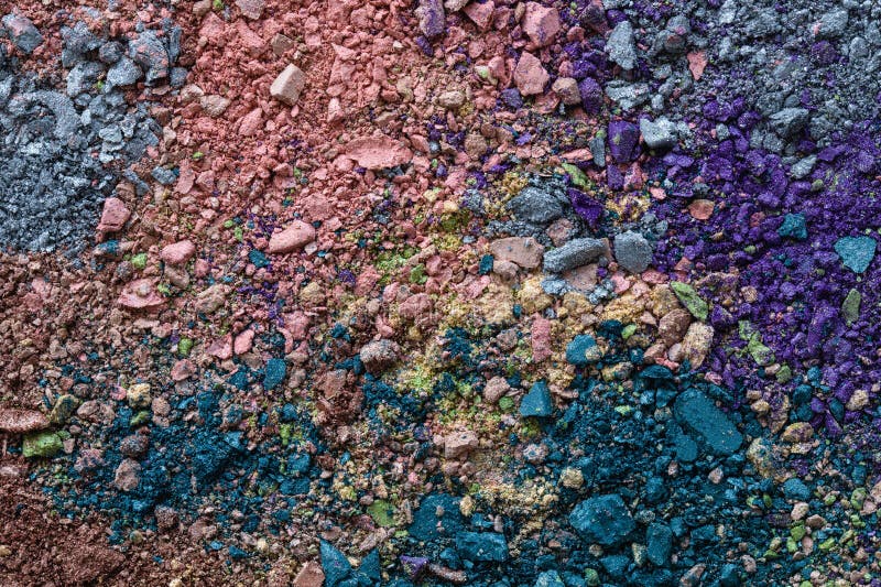Background of Crushed Different Color Eyeshadows Stock Photo - Image of ...