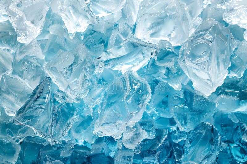 Background of Crushed Ice Cubes Showing Refreshing Coolness Stock Image ...