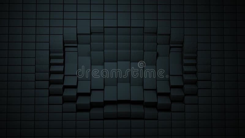 Background Cube Distortion Black Stock Illustration - Illustration of ...