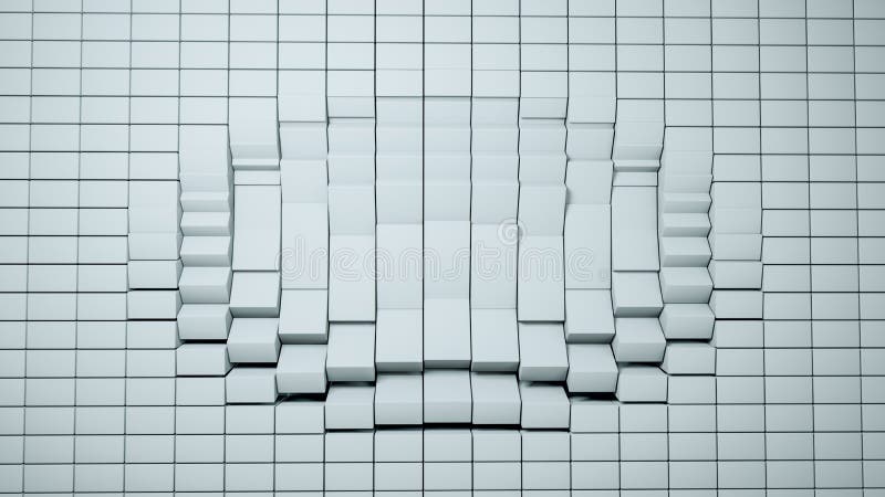 Background Cube Distortion White Stock Illustration - Illustration of ...