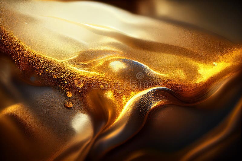 Background of Current, Molten Liquid Gold, Luxury Style Stock ...