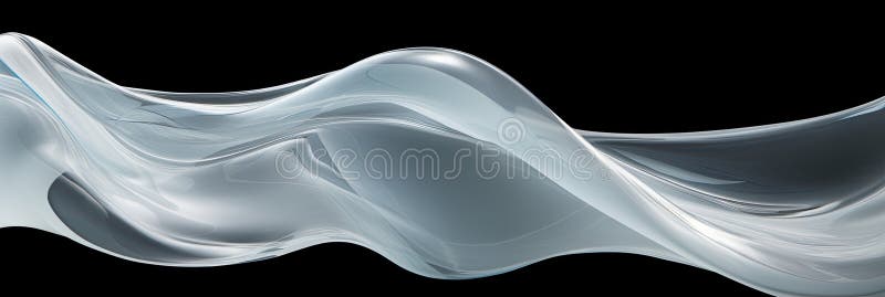 Background of Curved Acrylic or Plastic, White Color. with Generative ...