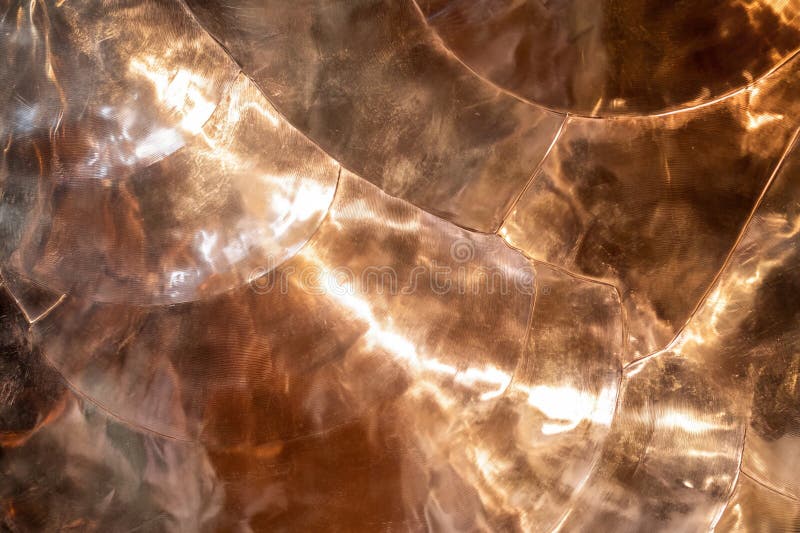 Background of Curved Copper Sheets Stock Photo - Image of dynamic ...