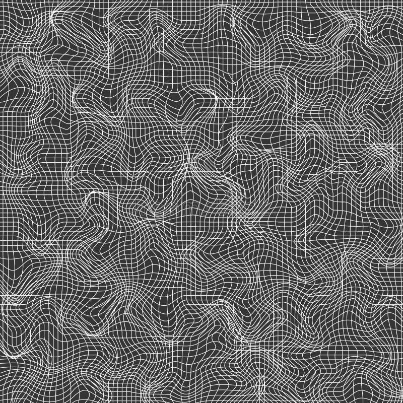 Background with Curved Grid. Vector Illustration Stock Illustration ...