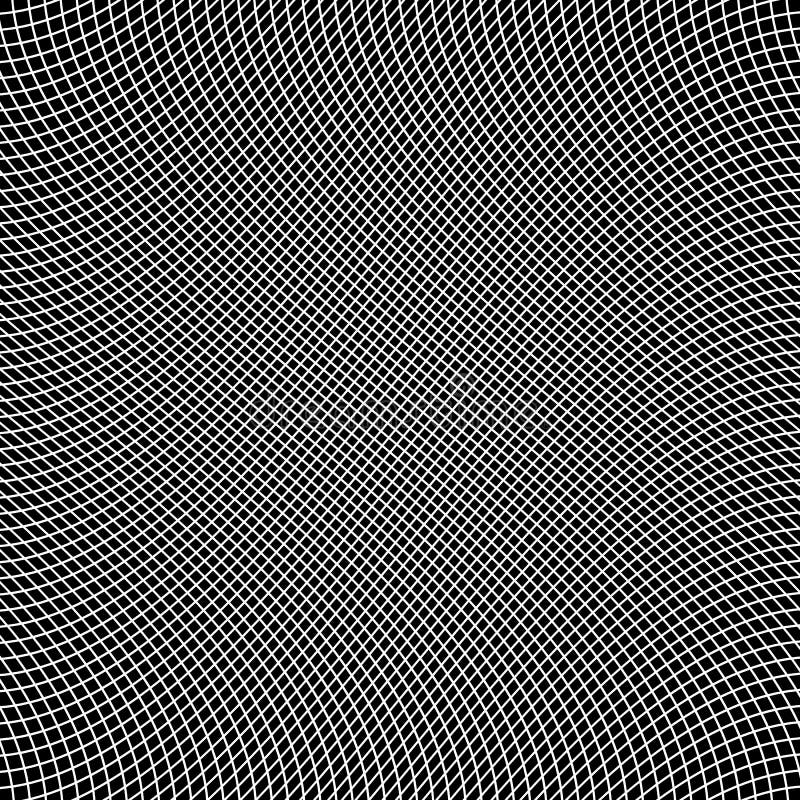 Background with Curved Grid. Vector Illustration Stock Illustration ...
