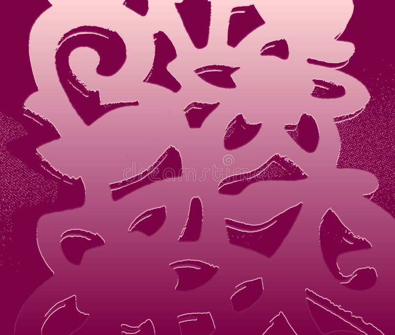Background Cut-out Pattern in Shades of Purple Stock Illustration ...