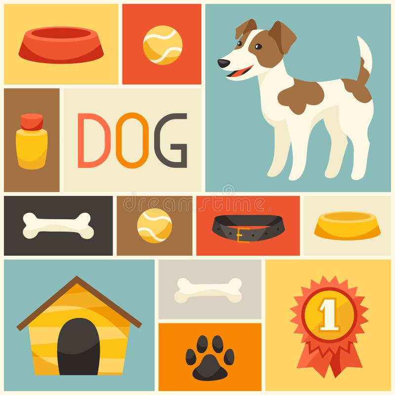 Vector Set of Infographics Design Elements - Dogs Stock Vector ...