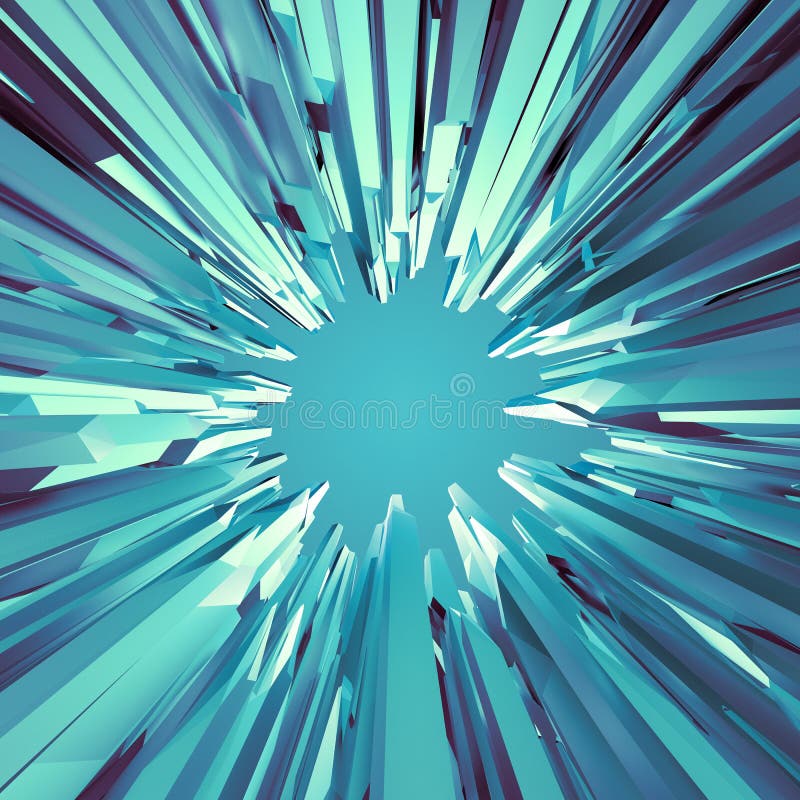 Background with 3d Arctic Blue Crystal Shapes Stock Illustration ...