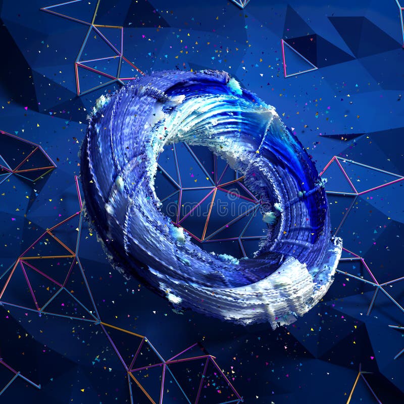 Background with 3d Form. 3d Illustration, 3d Rendering Stock ...