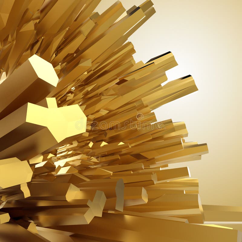 Background 3d Sharp Golden Crystal Shapes Stock Illustrations – 29 ...