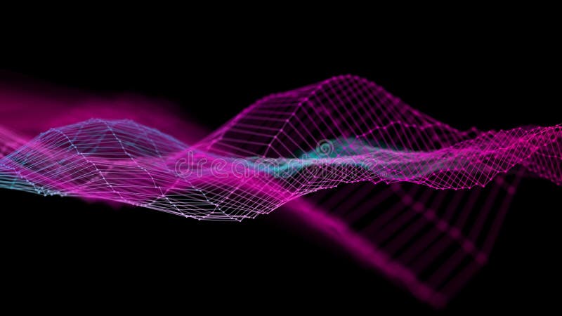 Background 3d Grid.Cyber Technology Ai Tech Wire Network Futuristic ...