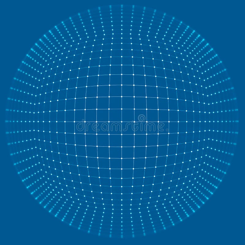 Background 3d Grid.Cyber Technology Ai Tech Wire Network Futuristic ...