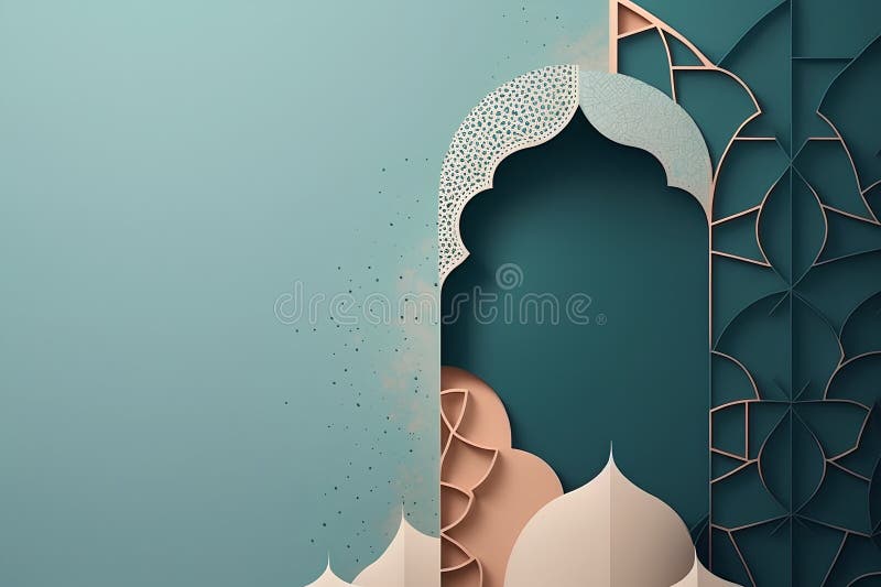 Background with 3d Islamic Ornament. Vector Illustration Stock ...