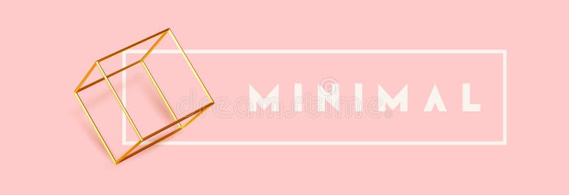 Background with 3d Realistic Objects. Minimal Abstract Composition ...