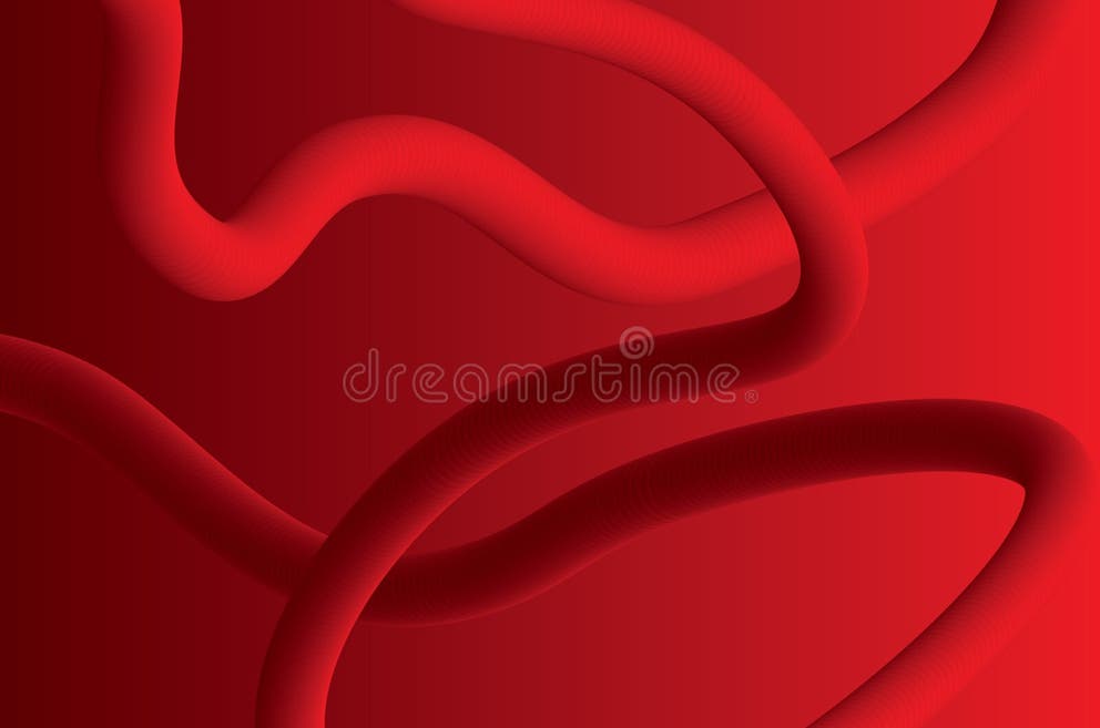 Background 3D Red Colour Vector Art Design Stock Vector - Illustration ...