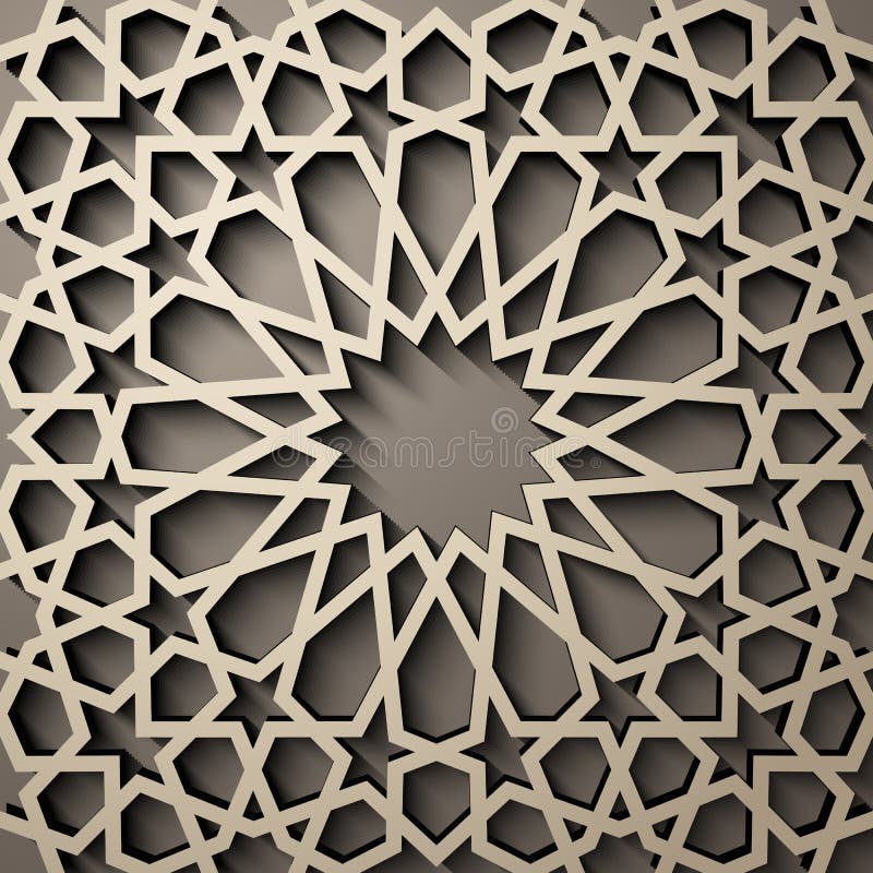 Background with 3d Seamless Pattern in Islamic Style . , Arabic ...