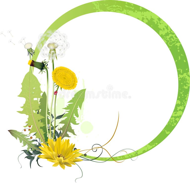 Colorful Dandelion Border Stock Illustrations – 712 Colorful Dandelion ...