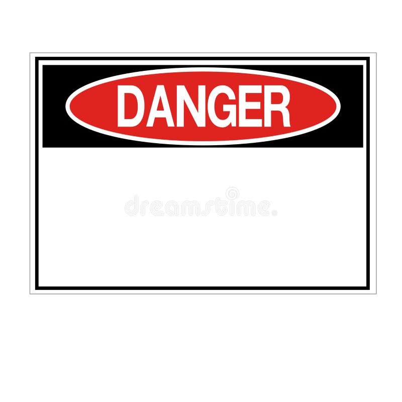 Background Danger Blank Symbol Sign,Vector Illustration, Isolate on ...