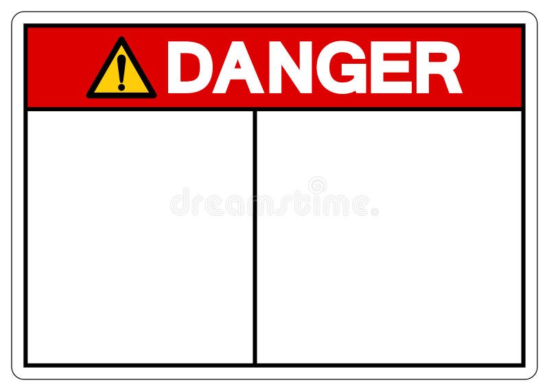 Background Danger Blank Symbol Sign,Vector Illustration, Isolate on ...