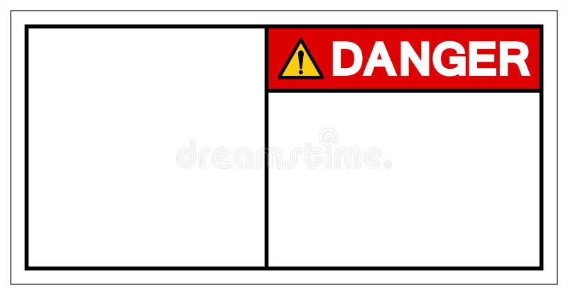 Background Danger Blank Symbol Sign,Vector Illustration, Isolate on ...