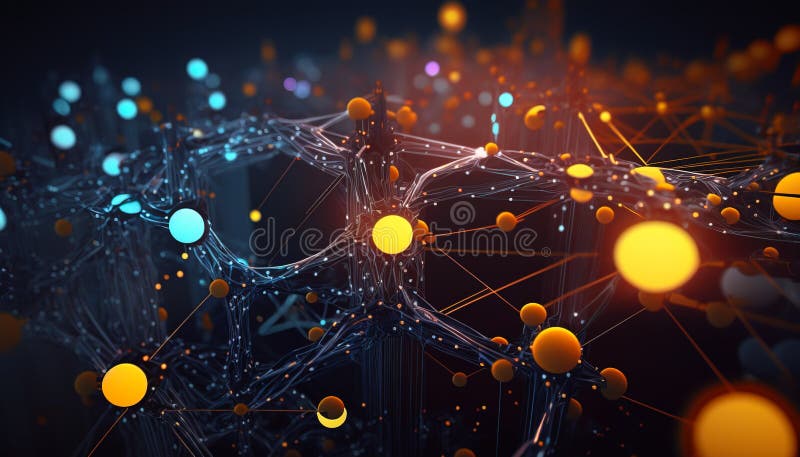 Background - Dark Cyber Texture with Smart Fiber Cables - Ai Generated ...