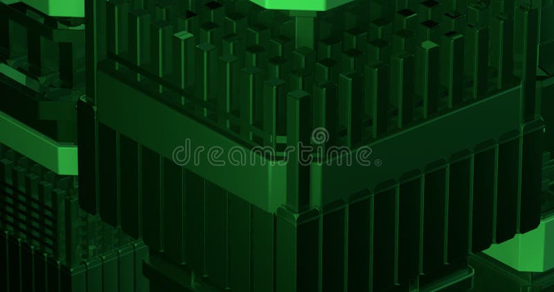 Background with Dark Green Blocks Making Patterns. Stock Illustration ...
