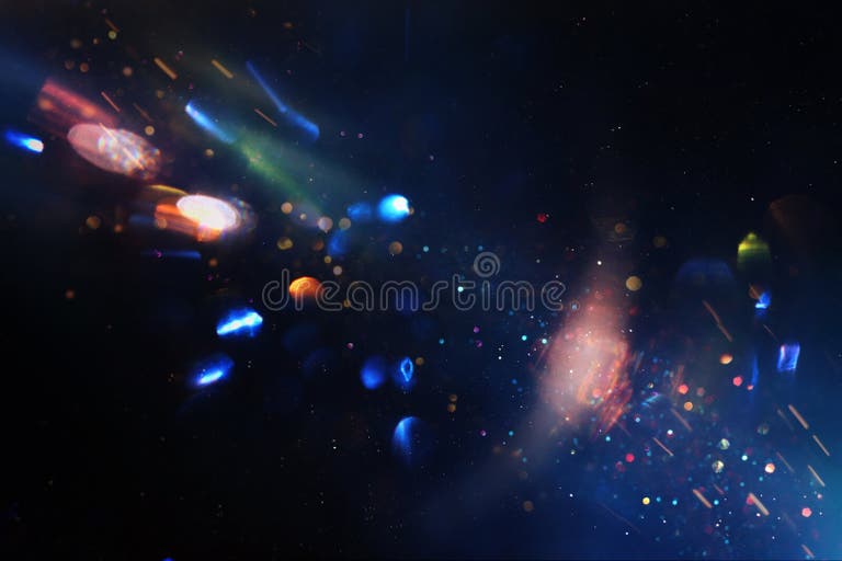Background of Dark Lens Flare Lights. Abstract Image Stock Image ...