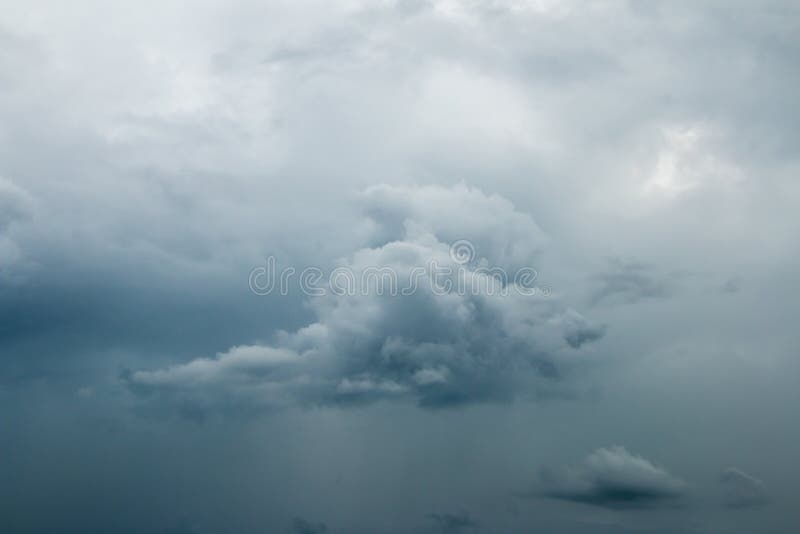 Background of Dark Ominous Grey Storm Clouds. Dramatic Sky Stock Photo ...