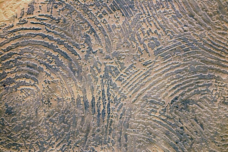 The Background of a Dark Wall with Heterogeneous Painting in the Form ...