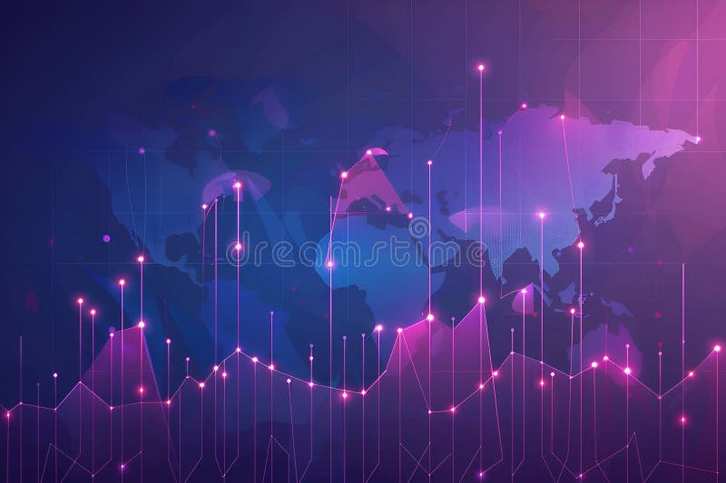 Background for Data Analysis in Vector Illustration Style Stock ...