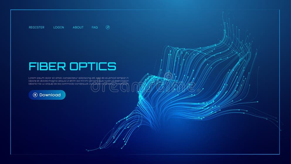Background Data Fiber Optic Line Light Speed Abstract Tech Network. Digital Flow Wave Connect ...