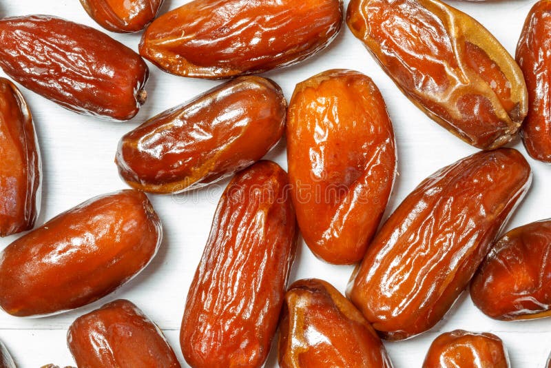 Background with Dates in Close-up. Wallpaper with Dried Fruits Stock ...