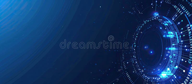 A Blue Background with Numerous Sparkling Elements on it Stock Image ...