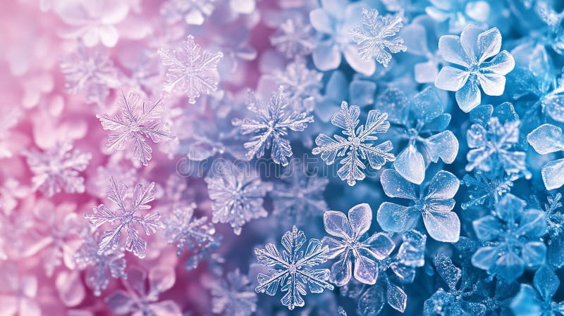 Background of Delicate Snowflake Close-up Texture Stock Image - Image ...