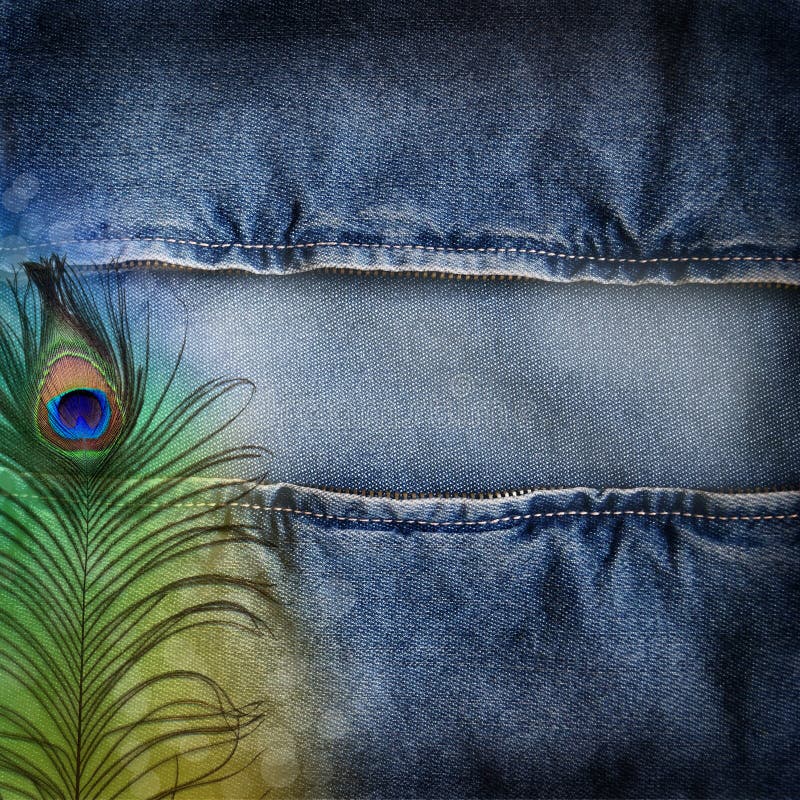 Background Denim Texture with Lace Pattern Stock Image - Image of ...