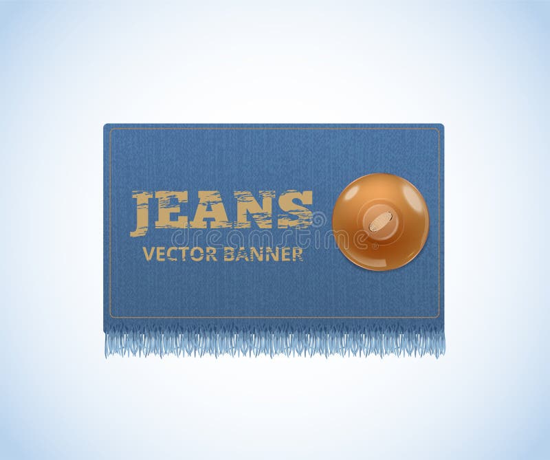 Background of Denim Texture. Jeans Realistic Banner. Vector Eps10 Stock ...