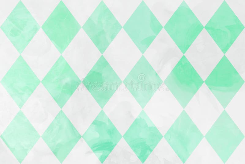 Pastel Mint Checkered Diamond Pattern Stock Illustration - Illustration ...