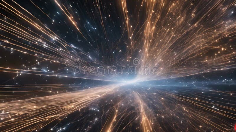 The Background Depicts the Motion of Digital Data Flowing through the ...