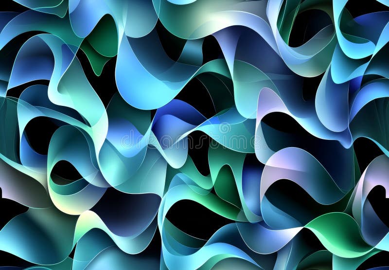 Background Design of Abstract Geometric Mesh Flow Wave Illustration ...