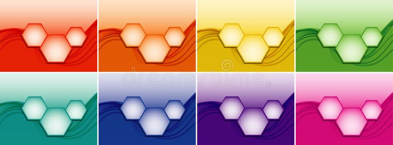 Background Design with Abstract Patterns in Many Colors Stock ...