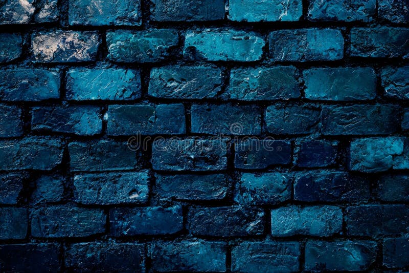 Background for Design Based on Navy Blue Brick Wall Texture Stock Photo ...