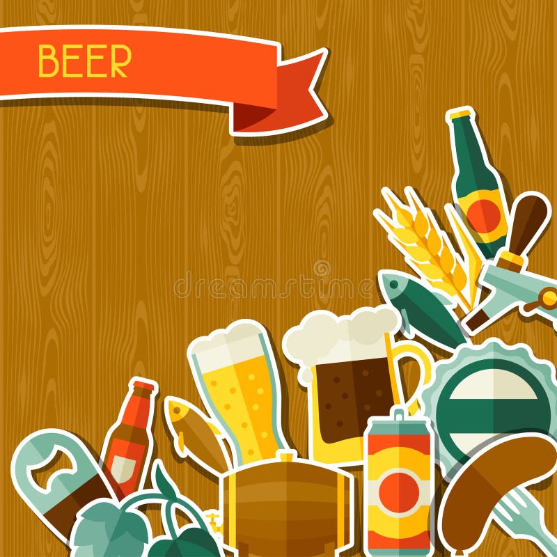 Background Design Beer Sticker Icons Stock Illustrations – 310 ...