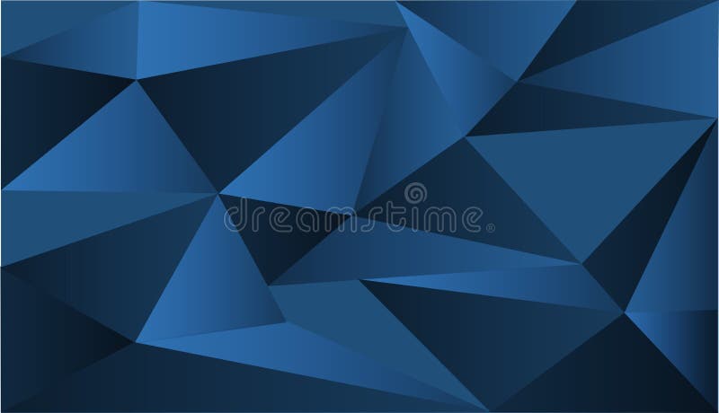 Background Design with Blue Triangle Shapes Stock Vector - Illustration ...