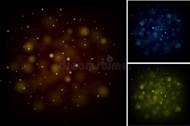 Background Design with Dim Lights on Black Stock Vector - Illustration ...