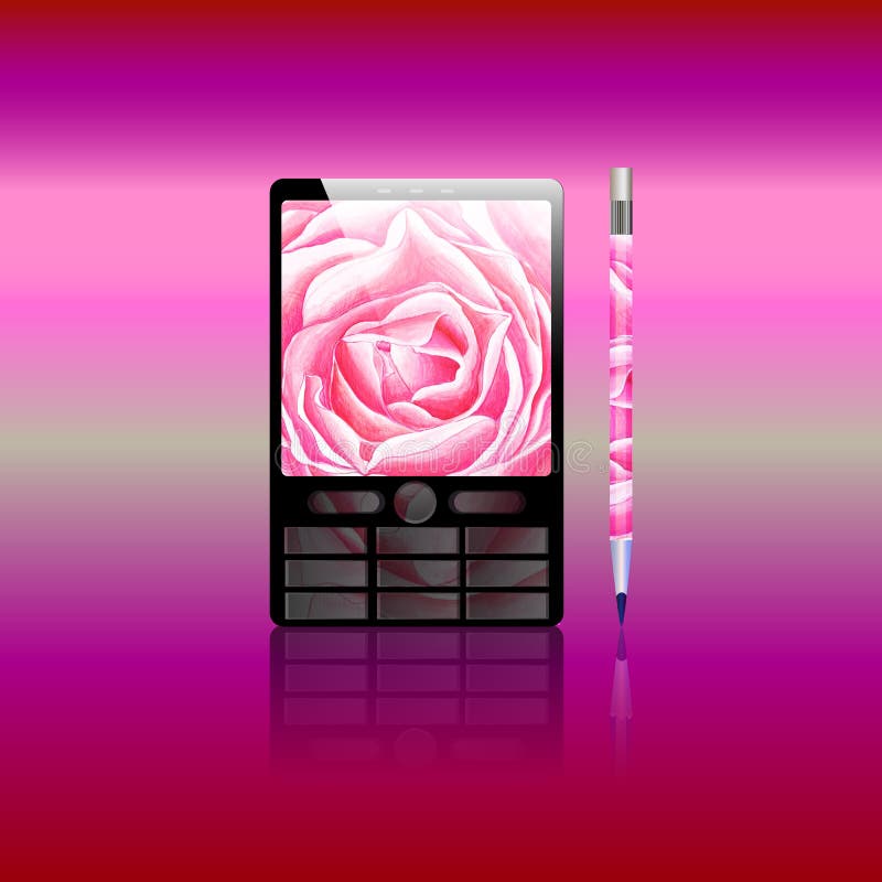 Background Design with Display Project. Bright Backdrop for Tablet ...