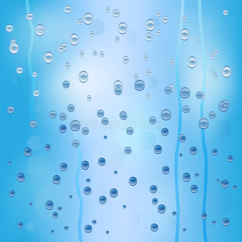 Design With Drops And Flowers. Stock Vector - Illustration of bubble ...