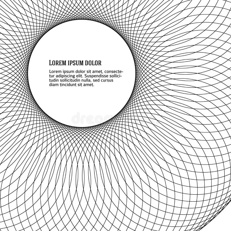 Background Design Element Circular Wire Mesh Digital Circles Lin Stock ...